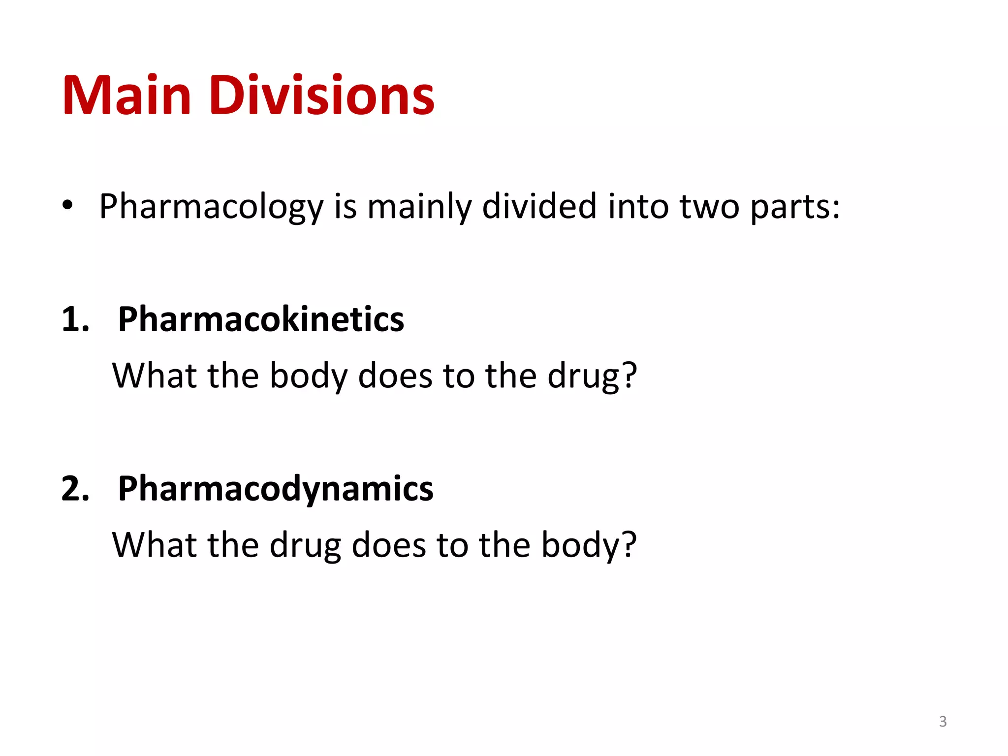 (1) general principles of pharmacology | PPTX