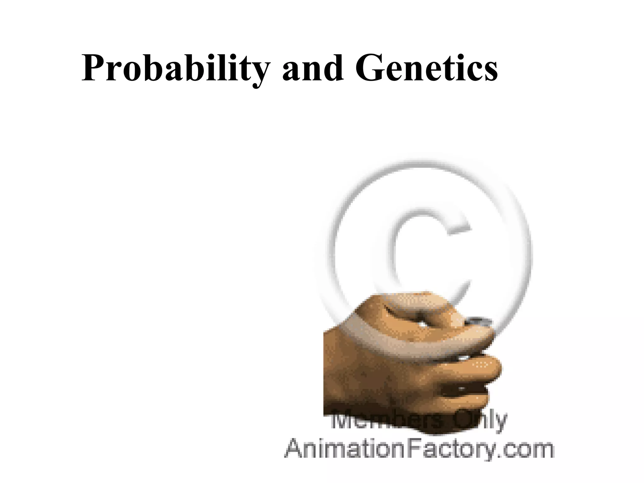 Probability, Mendel, and Genetics Powerpoint | PPT