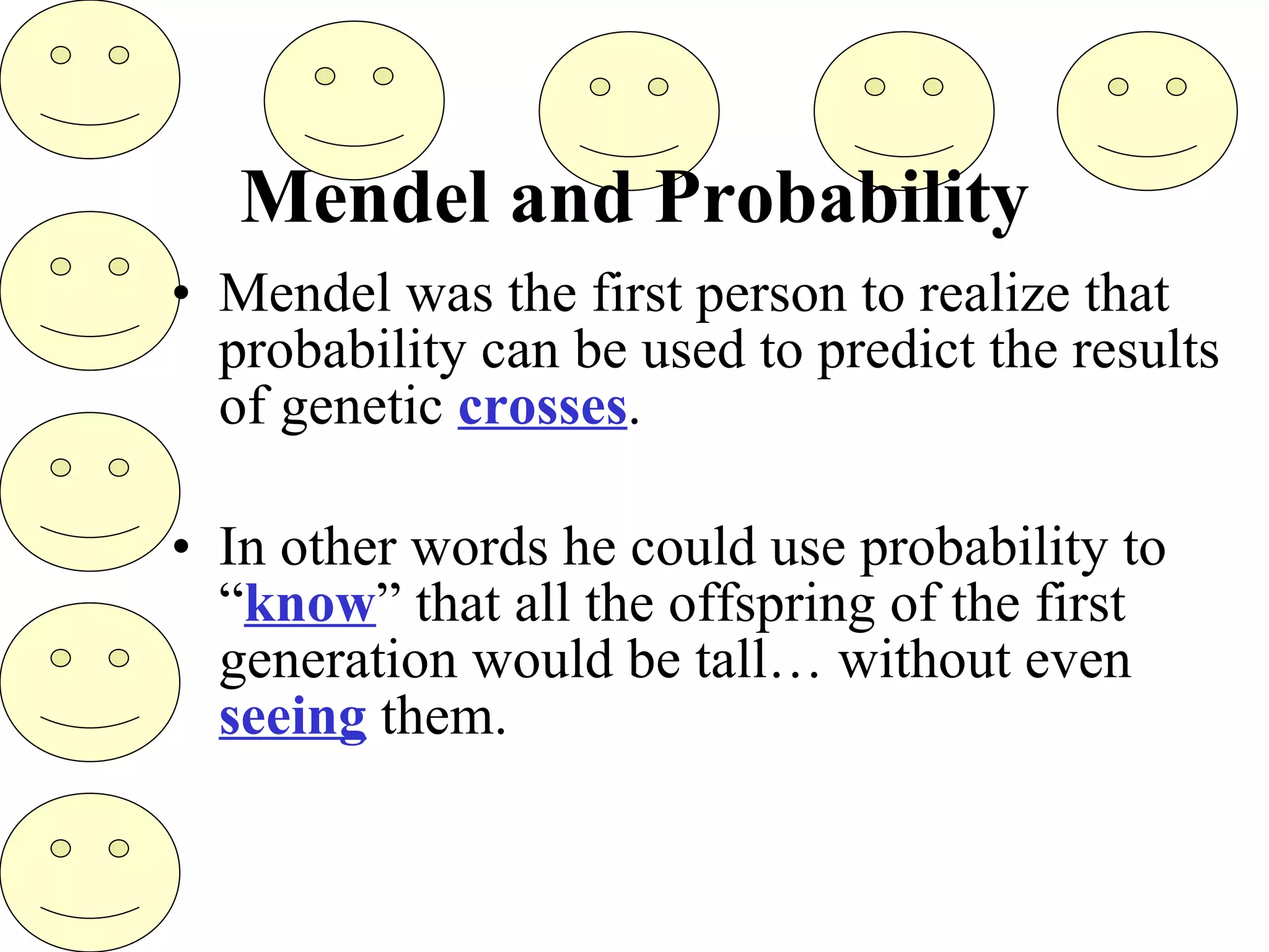 Probability, Mendel, and Genetics Powerpoint | PPT
