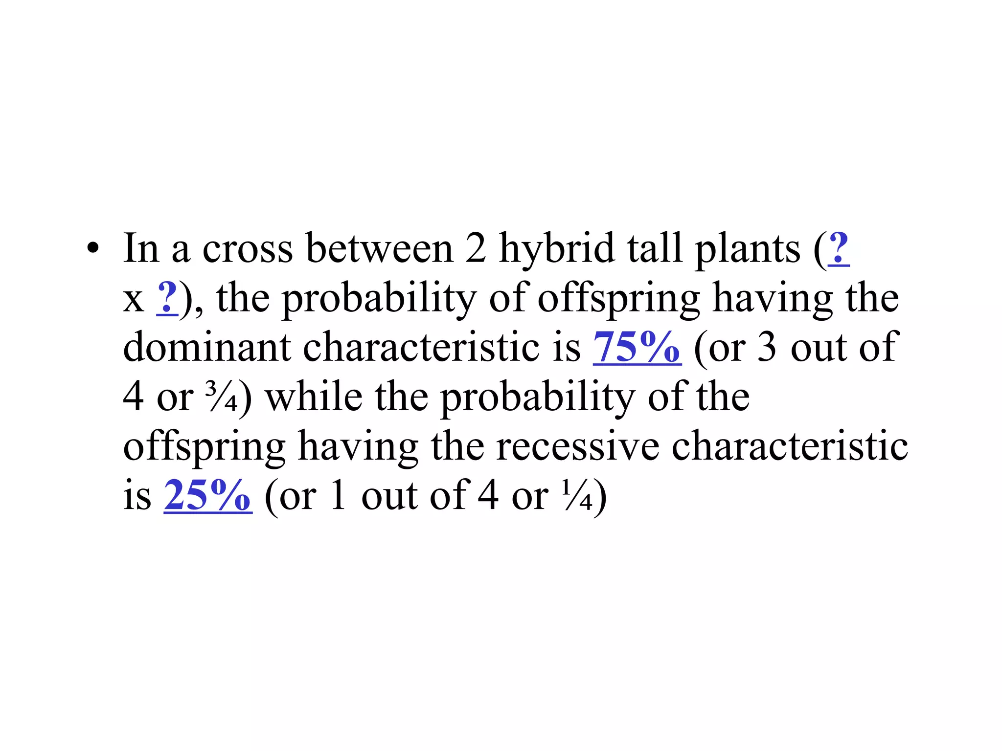 Probability, Mendel, and Genetics Powerpoint | PPT