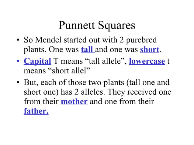 Probability, Mendel, and Genetics Powerpoint | PPT