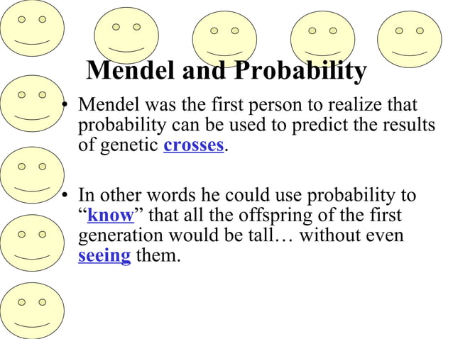 Probability, Mendel, and Genetics Powerpoint | PPT
