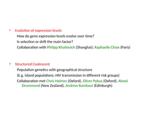 Genome structure and Evolution of BiomolecularPPT | PPT | Genetics ...