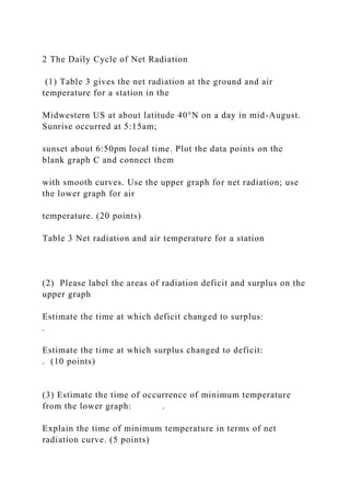 1 GEOG 1112 Lab 4 Insolation and Net Radiation .docx