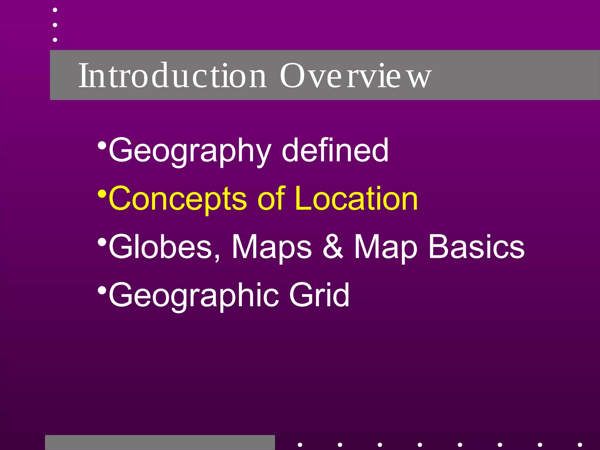 1 geography basics | PPT | Geography | Science