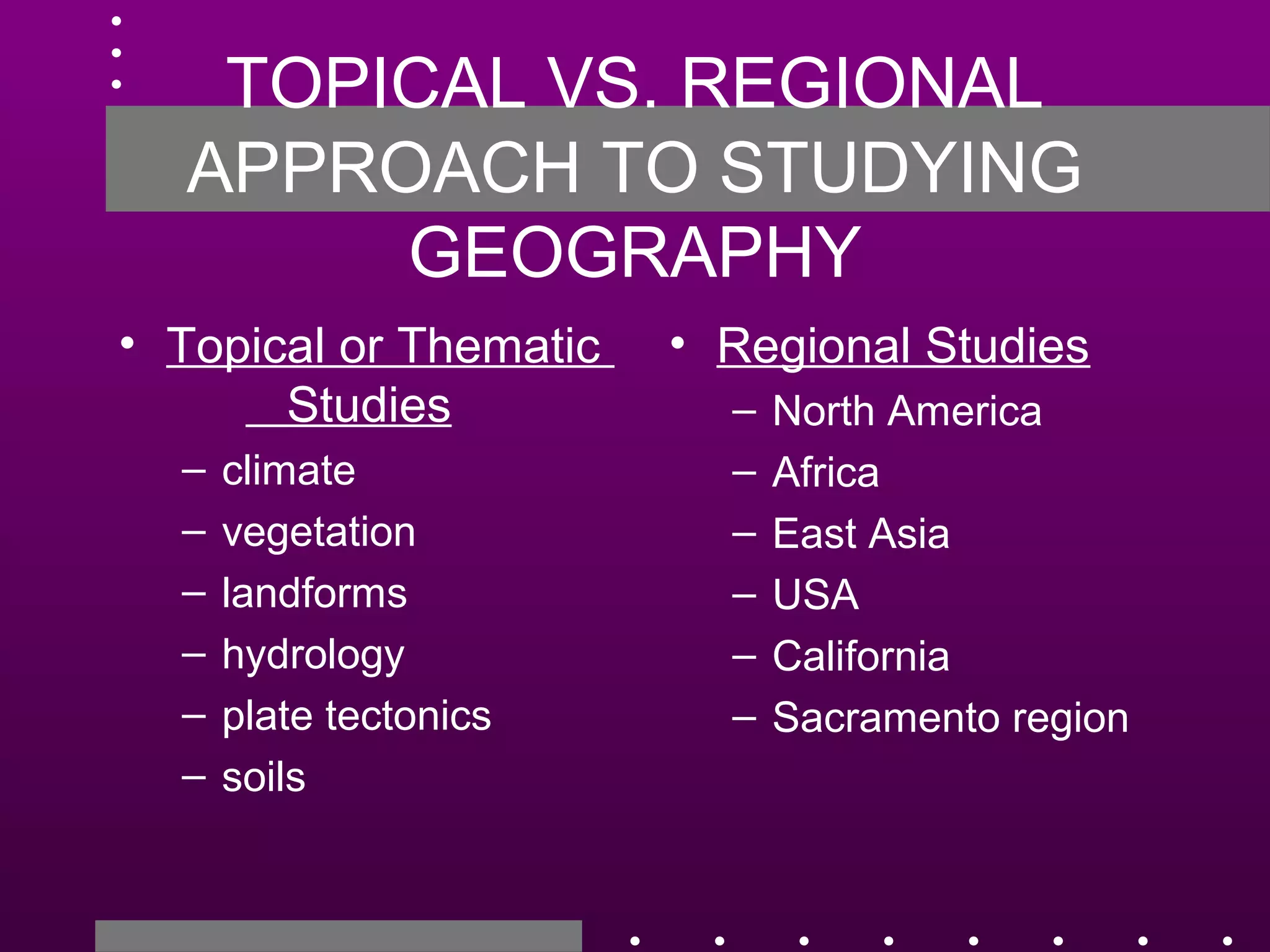 1 geography basics | PPT | Geography | Science