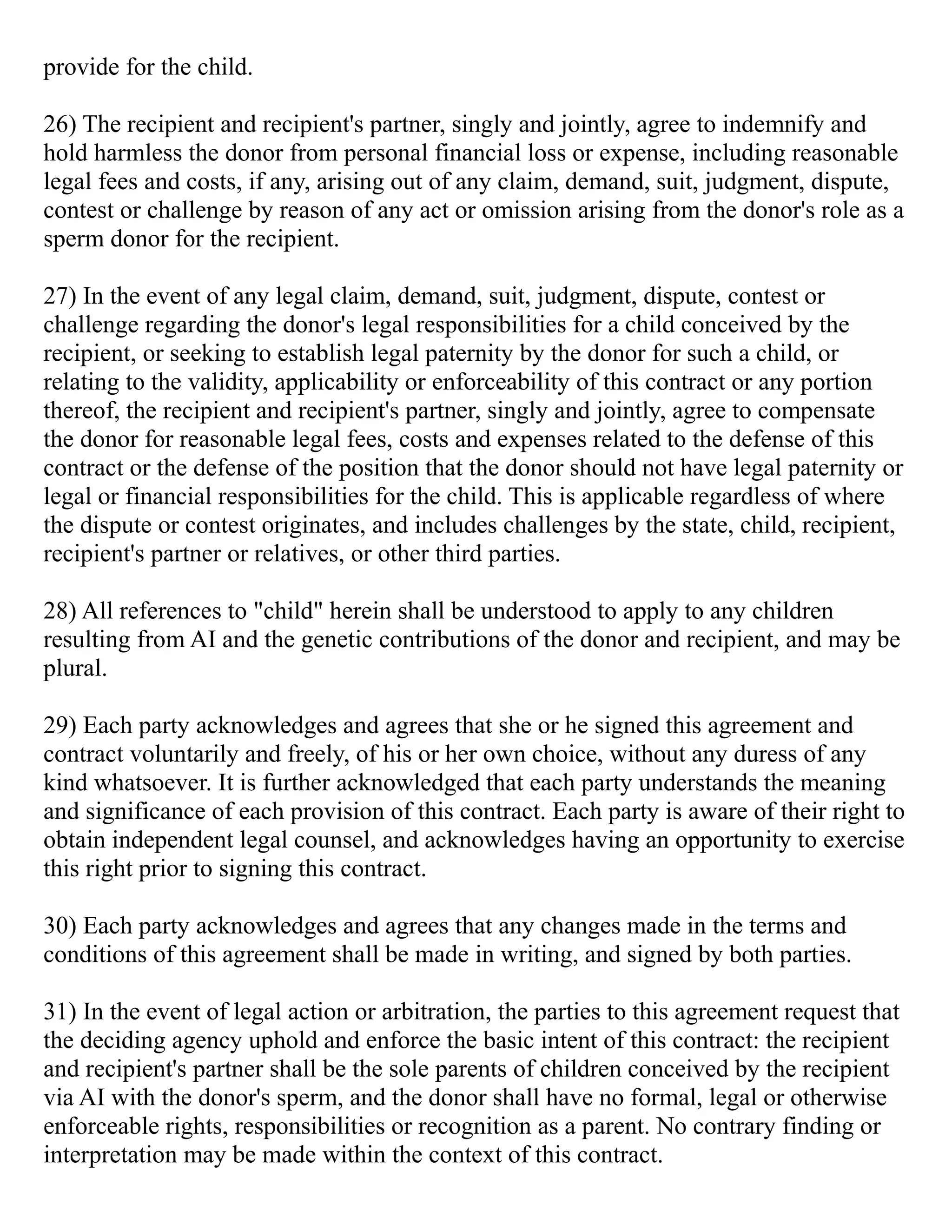 3 party sperm donor agreement | PDF