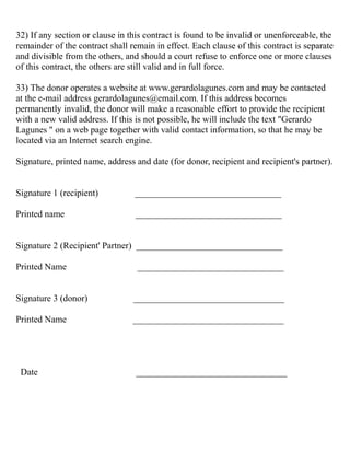 3 party sperm donor agreement | PDF