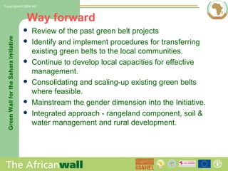 The Great Green Wall for the Sahara and Sahel: A General Overview | PPT