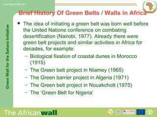 The Great Green Wall for the Sahara and Sahel: A General Overview | PPT