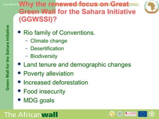The Great Green Wall for the Sahara and Sahel: A General Overview | PPT