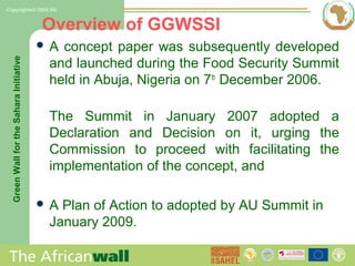 The Great Green Wall for the Sahara and Sahel: A General Overview | PPT