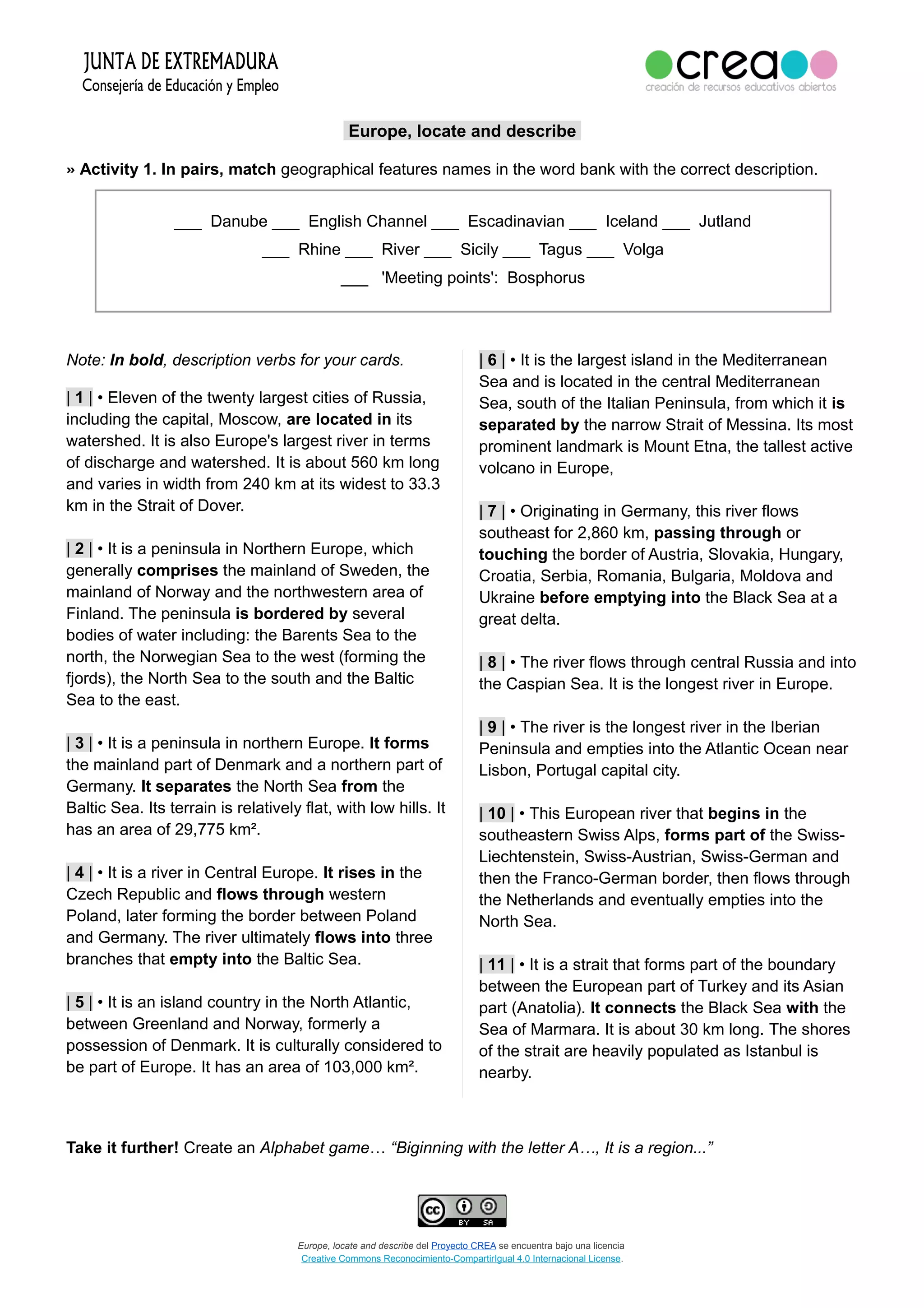 Continents worksheet europe | PDF