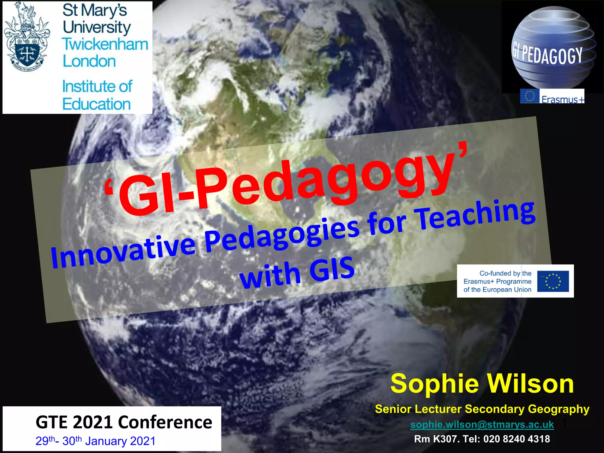 1) Gi Pedagogy: Innovative Pedagogies for Teaching with GIS | PPT