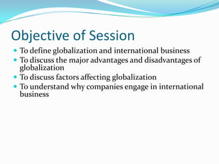 1+globalization | PPTX | Business | Business and Finance