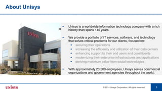 Unisys intranet case study by Gloria Burke | PPT