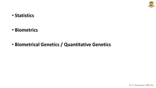 1 gpb 621 quantitative genetics introduction | PDF
