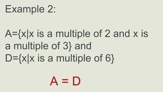 INTRODUCTION TO SETS - GRADE 7 MATHEMATICS | PPTX