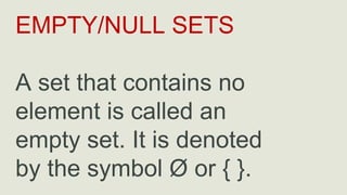 INTRODUCTION TO SETS - GRADE 7 MATHEMATICS | PPTX