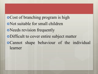 Programed instructional material | PPTX