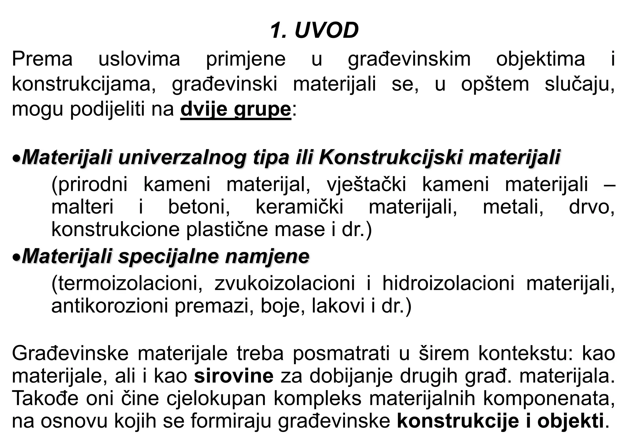 Građevinski materijali | PPT