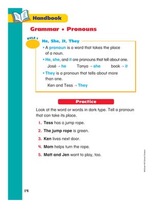 1 grammar and_writing_handbook_student_edition_grade_1 | PDF