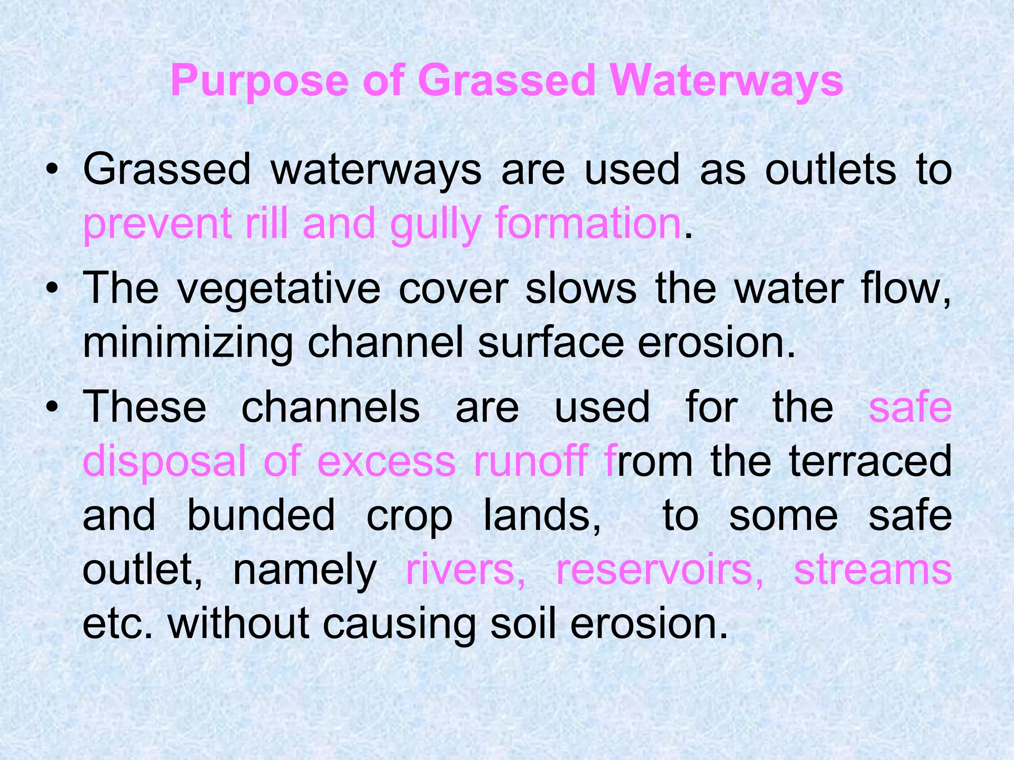 1 grassed water ways | PPT