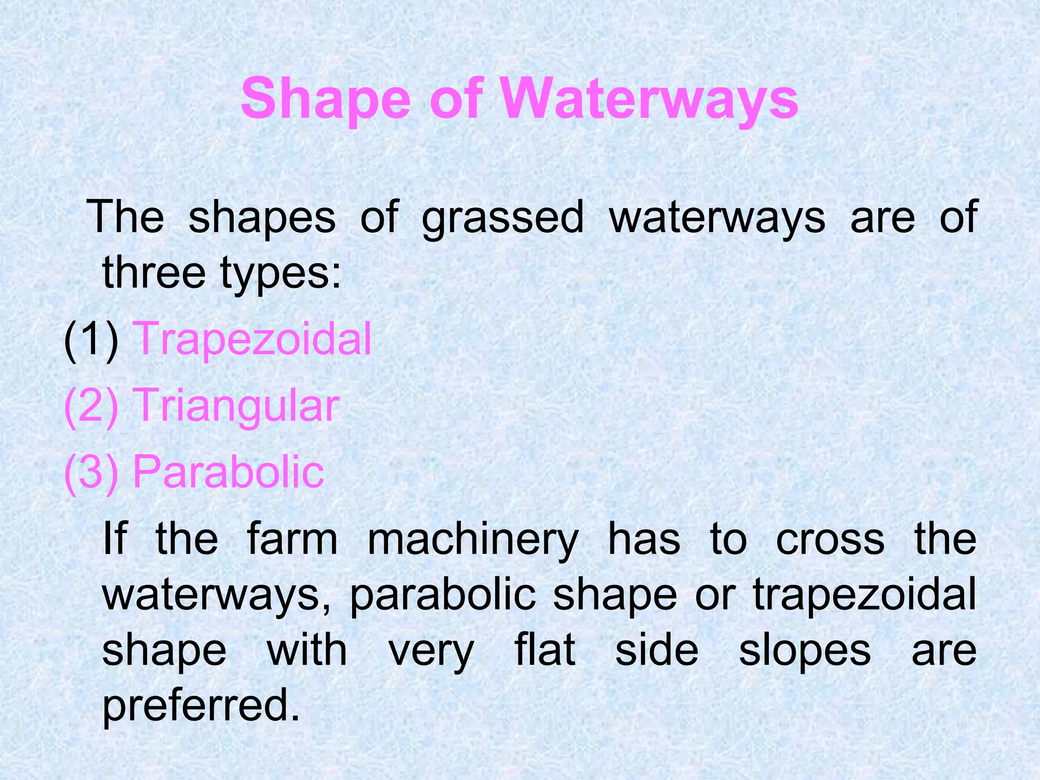 1 grassed water ways | PPT