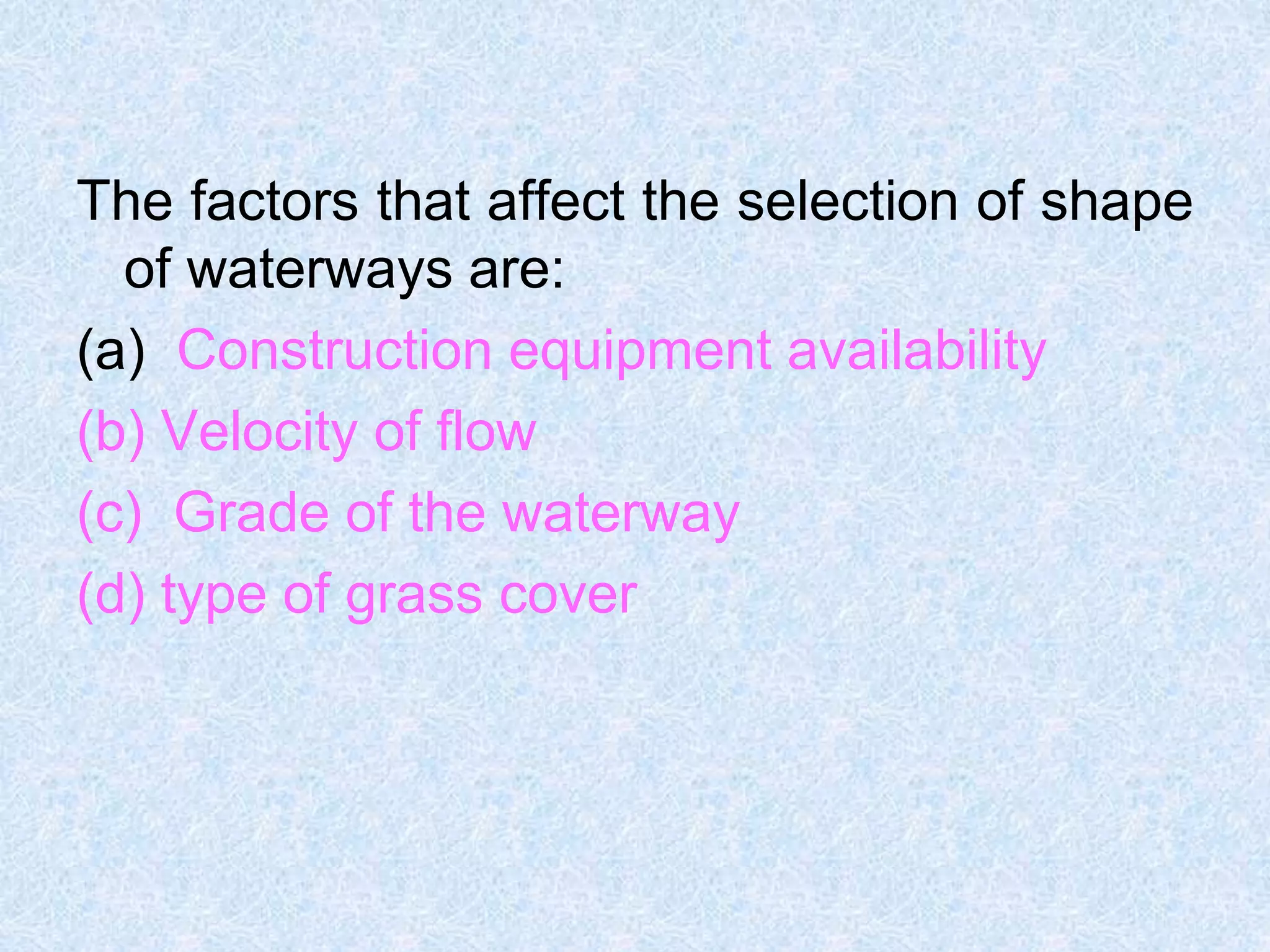 1 grassed water ways | PPT
