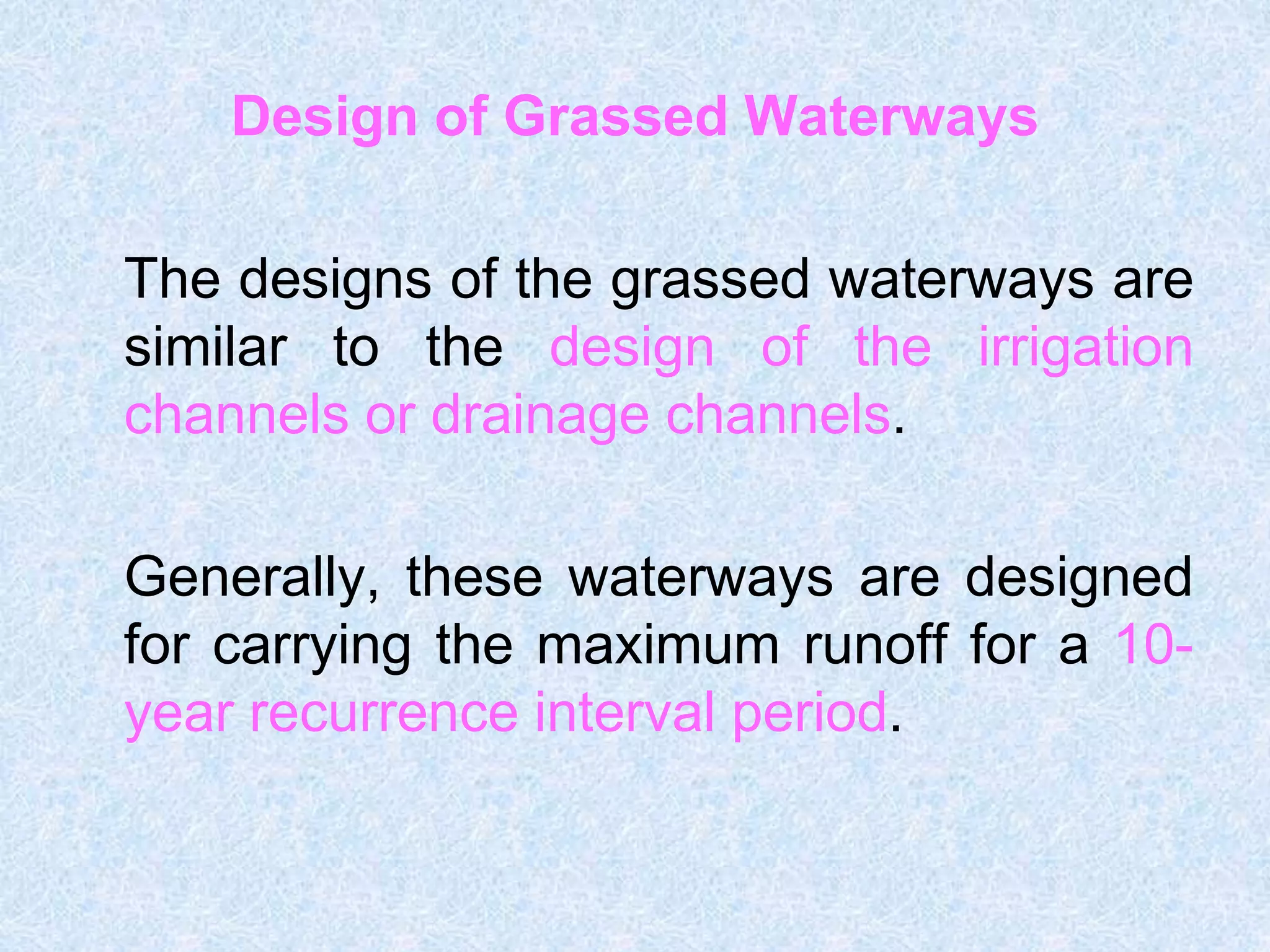 1 grassed water ways | PPT