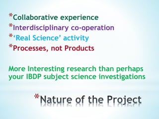IBDP Group 4 Project: Bad Science Implementation Phase | PPTX ...