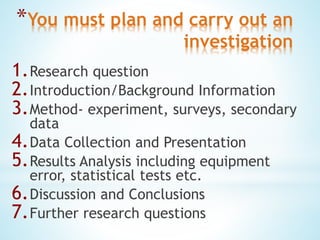 IBDP Group 4 Project: Bad Science Introduction to Students | PPTX