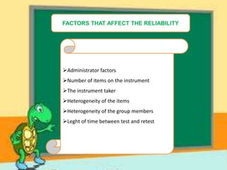 RELIABILITY IN LANGUAGE TESTING-TITIN'S GROUP | PPTX | Standardized ...