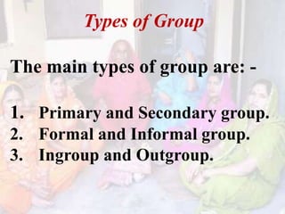 Group Definition and its Types | PPTX