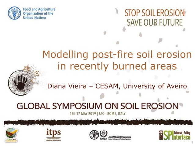 Modelling post-fire soil erosion in recently burned areas | PPT