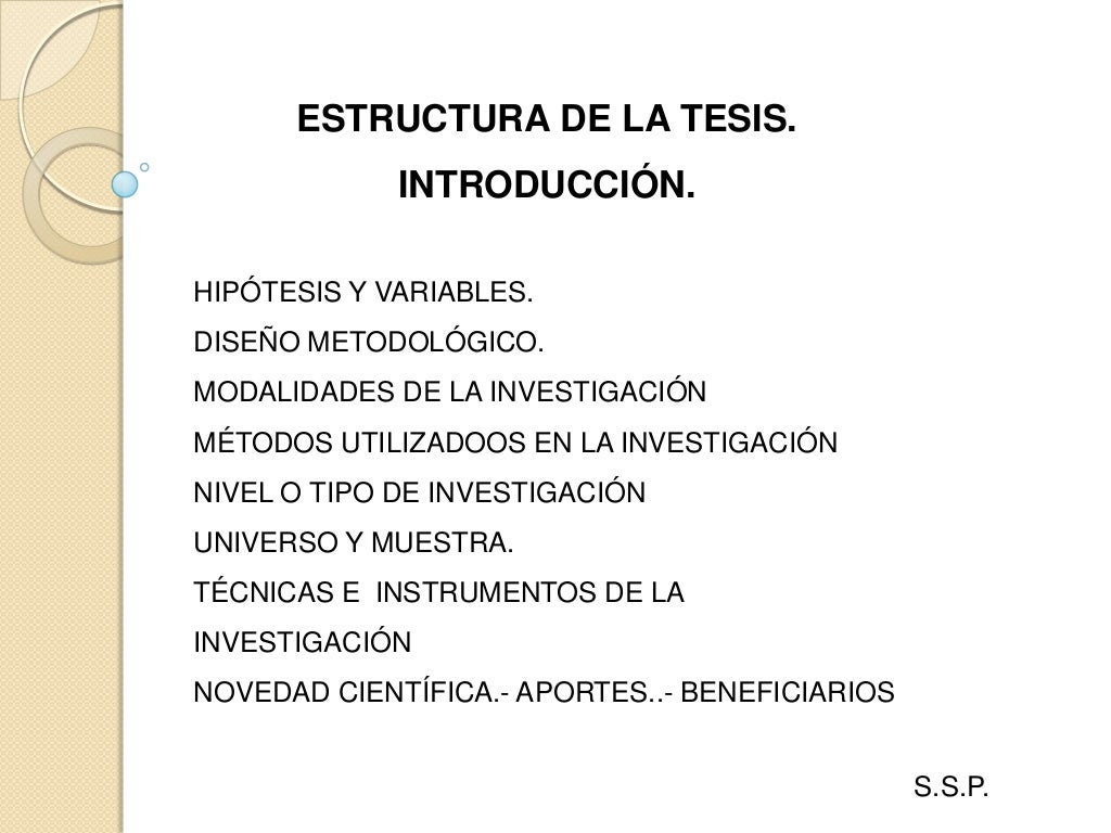 Como Se Estructura Una Tesis Image To U 