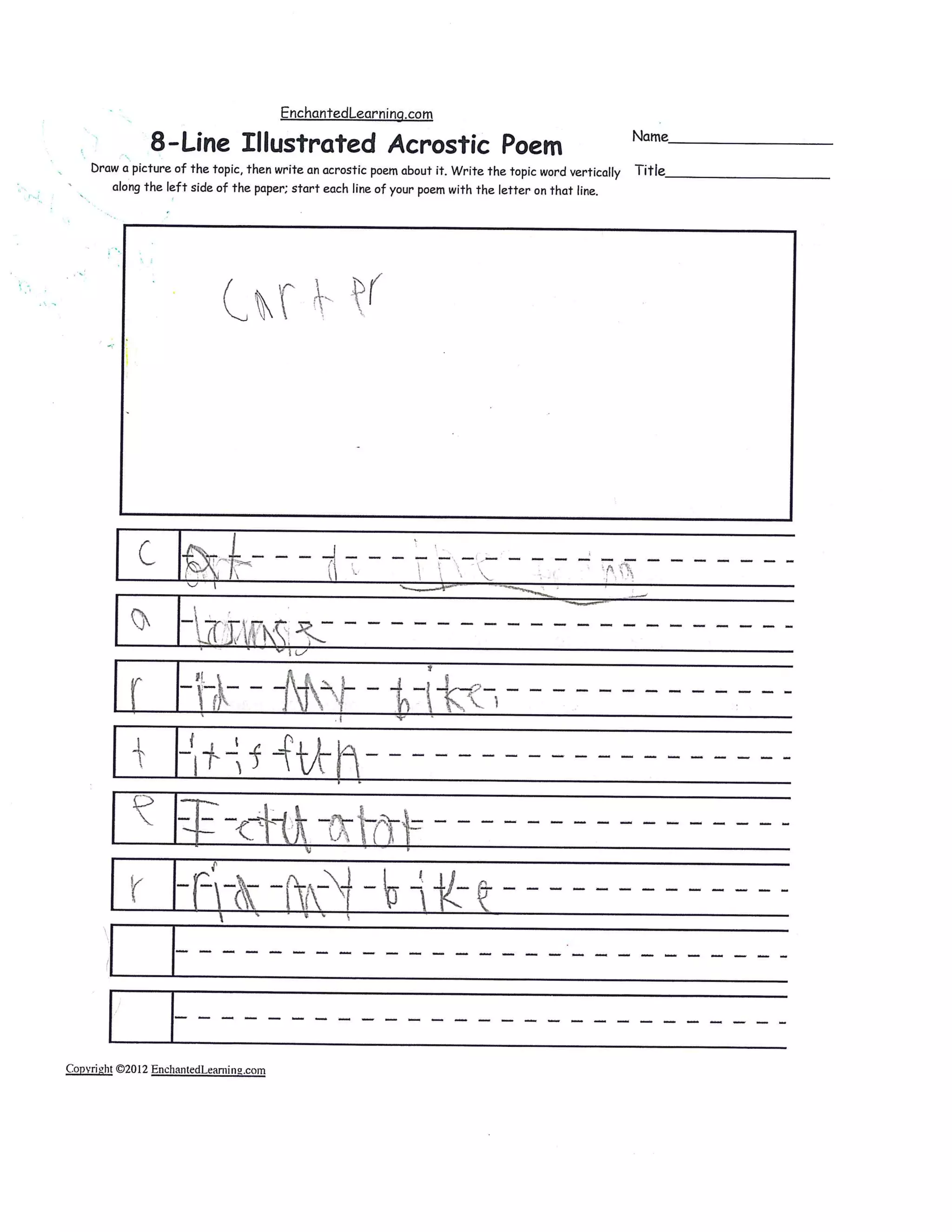 Acrostic Poems - Mrs. Holmes' 1st Grade Class | PDF