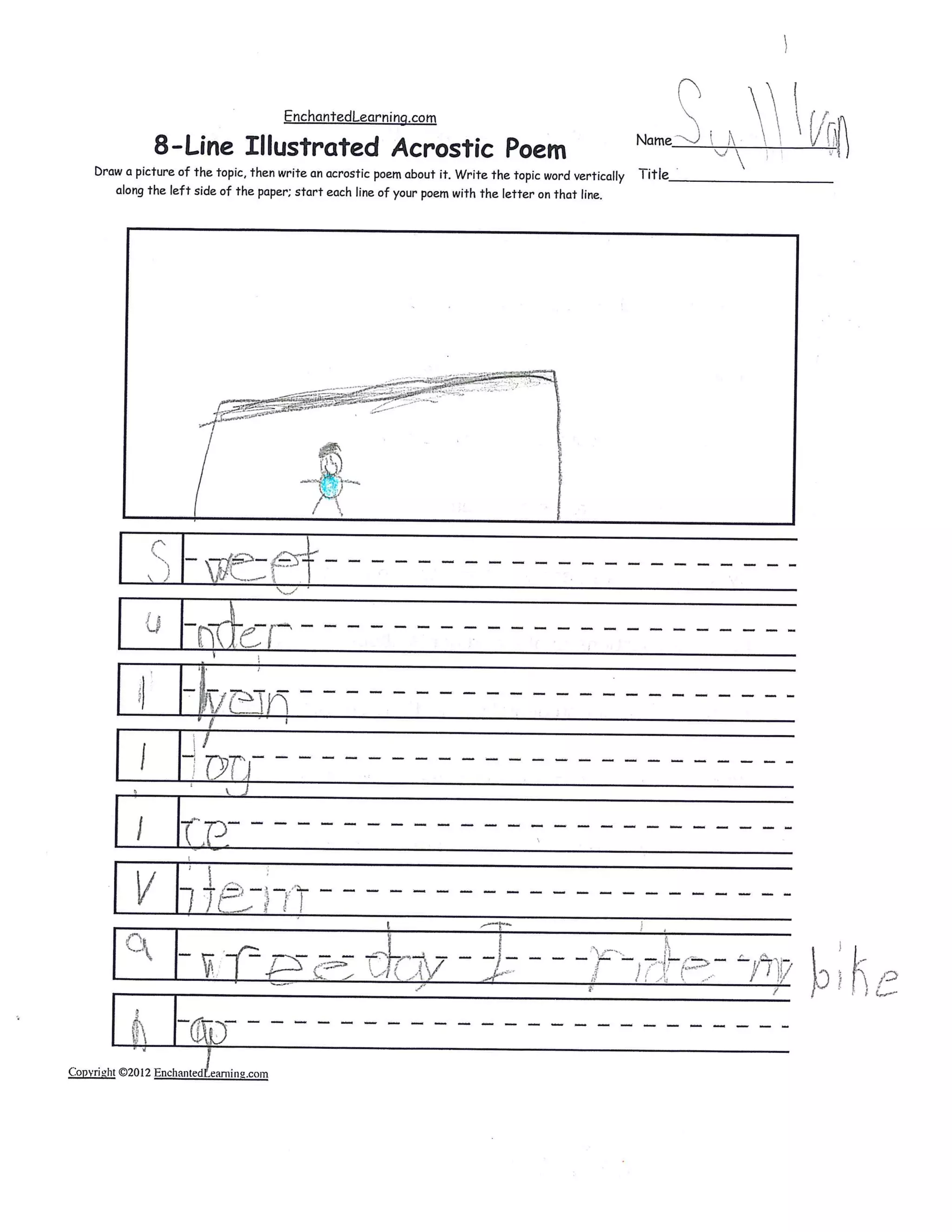 Acrostic Poems - Mrs. Holmes' 1st Grade Class | PDF