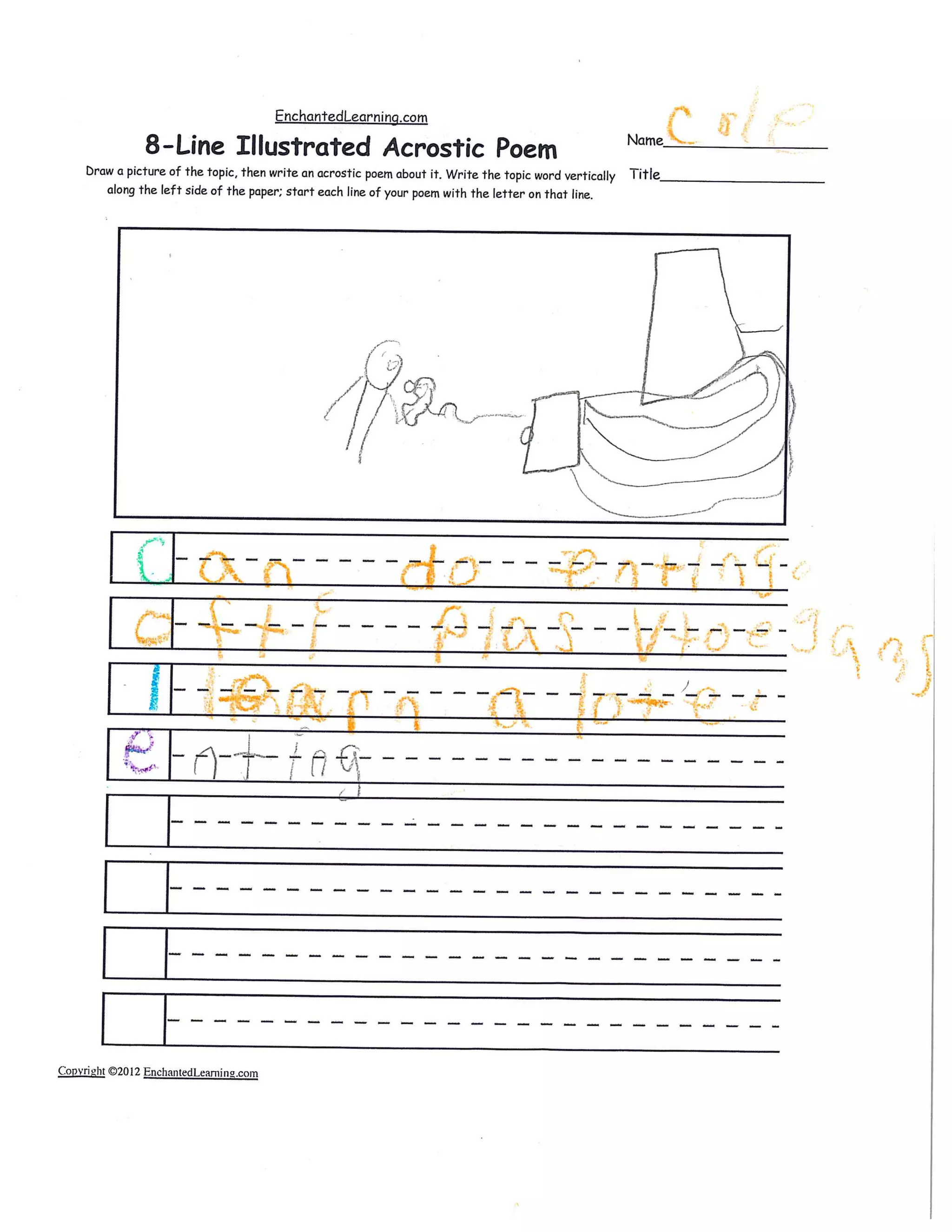 Acrostic Poems - Mrs. Holmes' 1st Grade Class | PDF