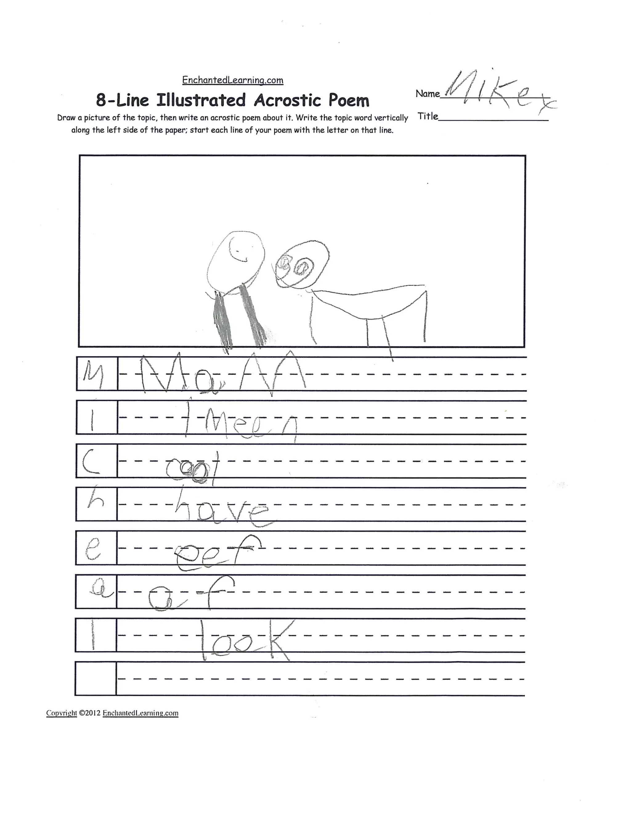 Acrostic Poems - Mrs. Holmes' 1st Grade Class | PDF