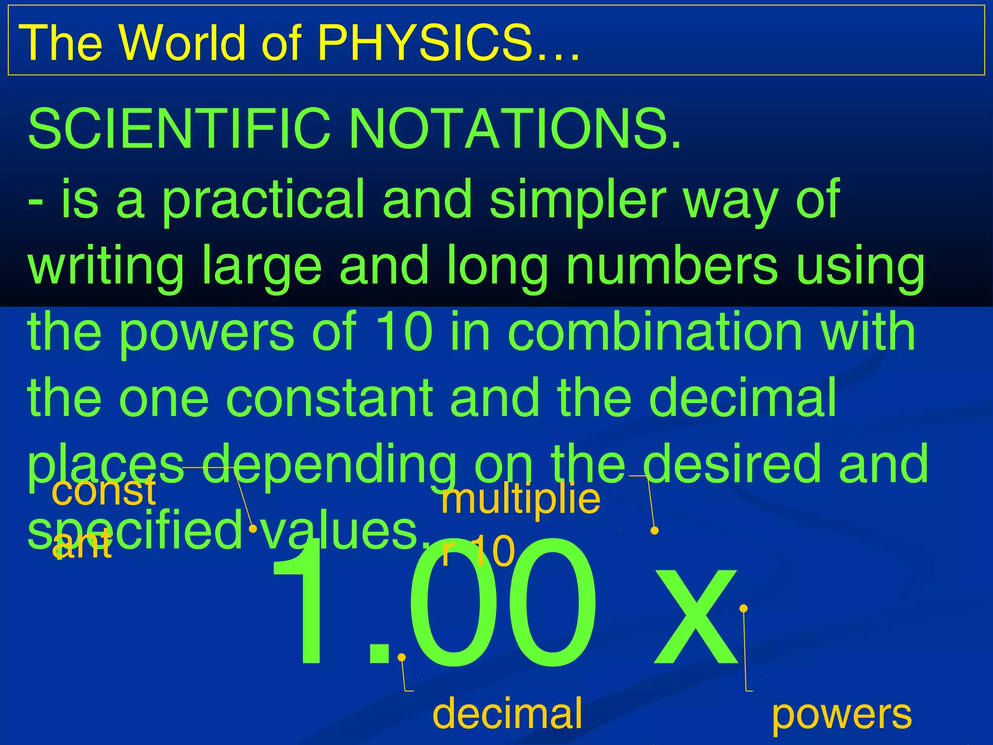 1h physics (sci-notation) | PPT