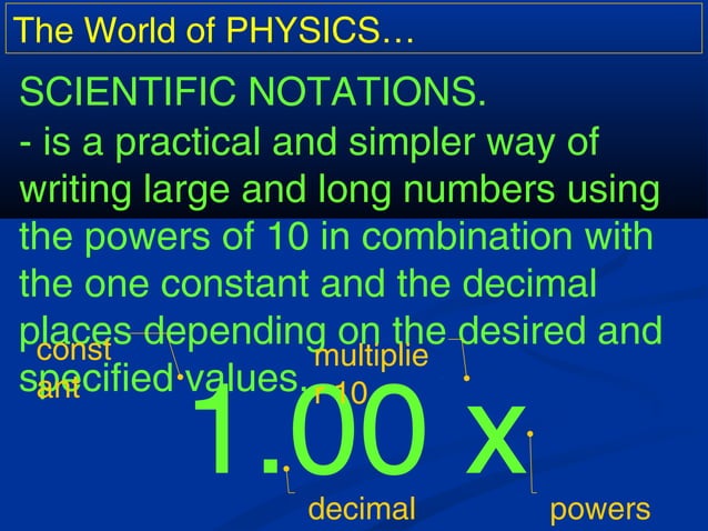 1h physics (sci-notation) | PPT