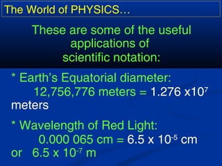 1h physics (sci-notation) | PPT