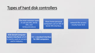 Working principle of a hard disk controller | PPTX