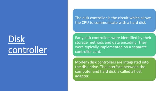 Working principle of a hard disk controller | PPT