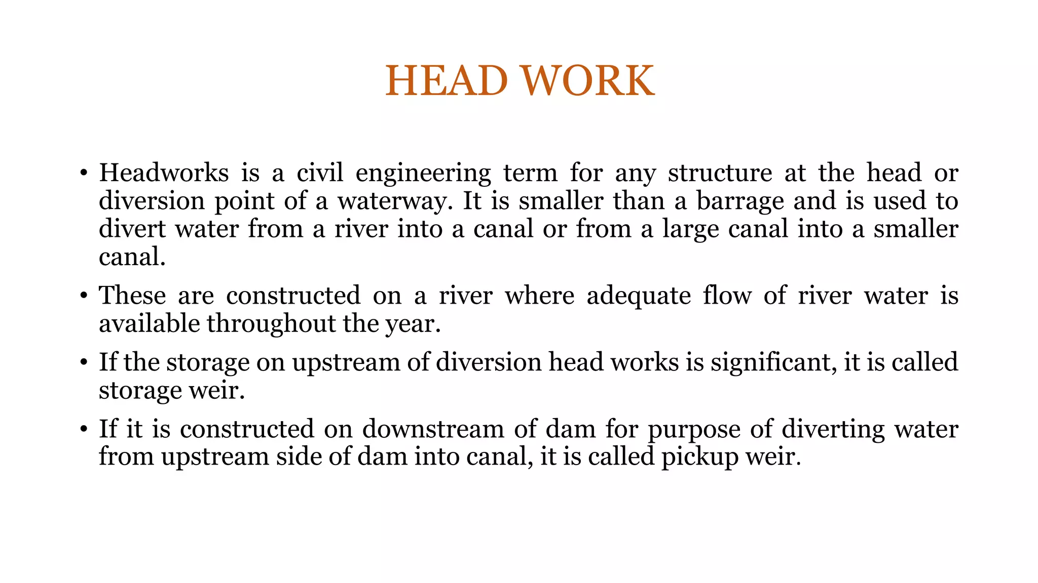 DIVERSION HEAD WORK | PDF