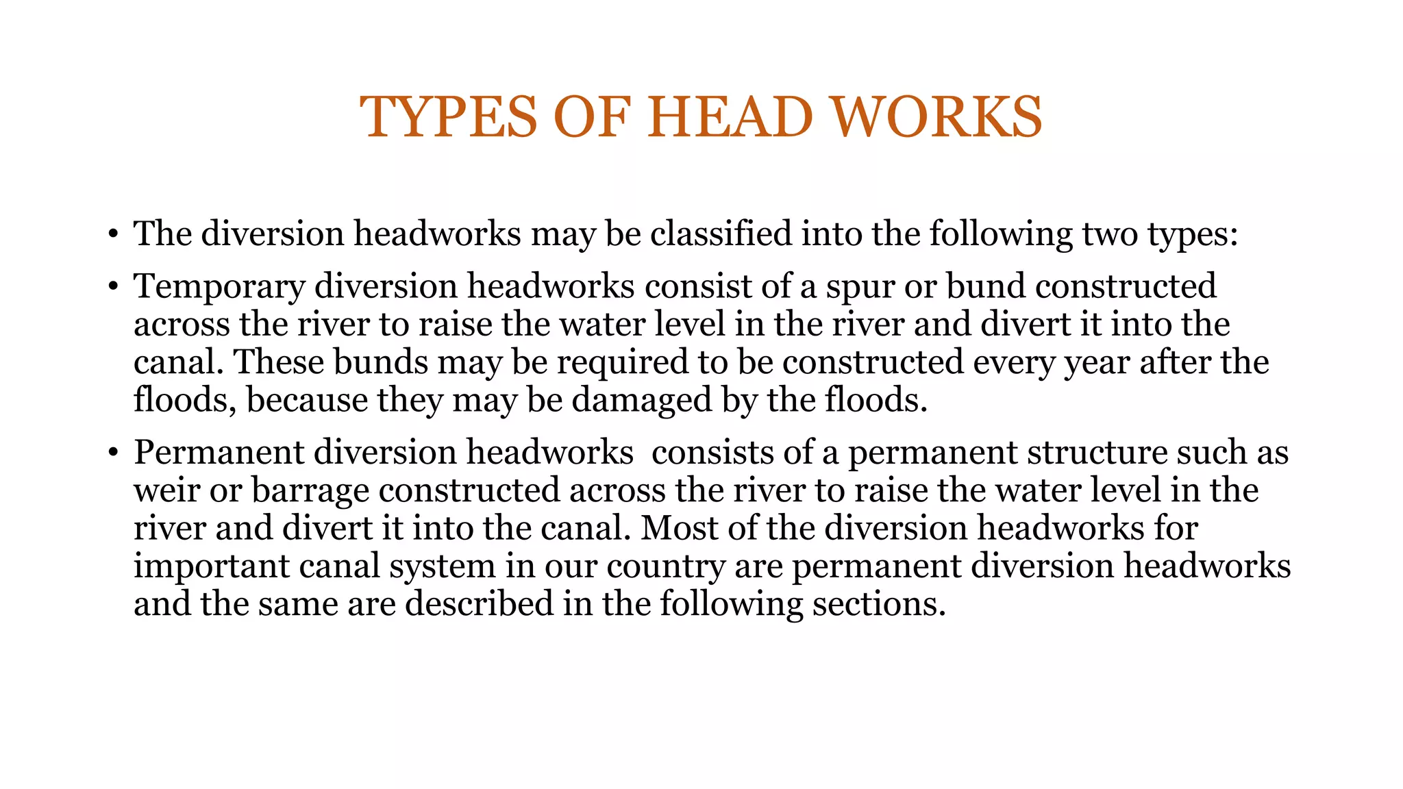 DIVERSION HEAD WORK | PDF