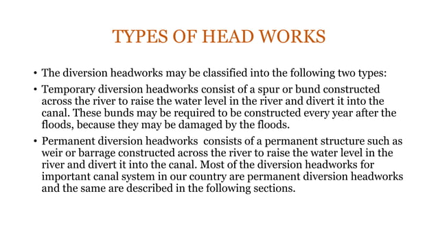 DIVERSION HEAD WORK | PDF
