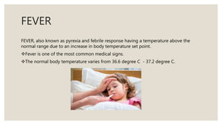 Health education on fever management x | PPTX