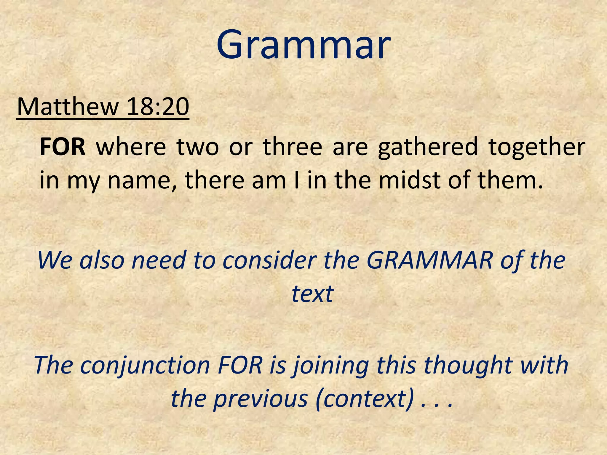 Basic Hermeneutics Lesson 1 | PPTX